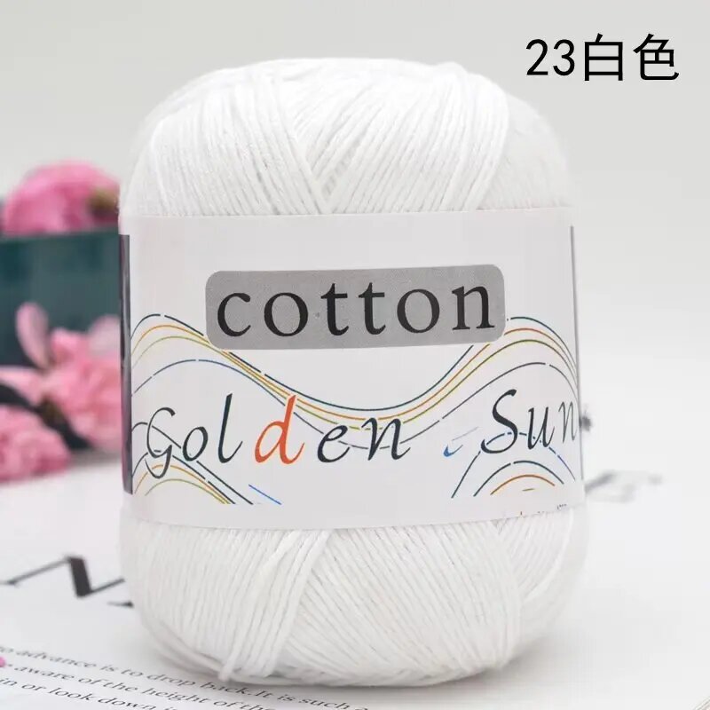 Хлопковая пряжа Golden Sun, белый, 23 white1