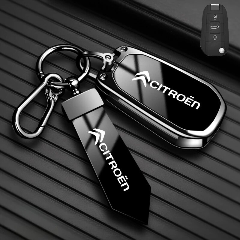 Чехол для ключа Citroen, черный B Black 03