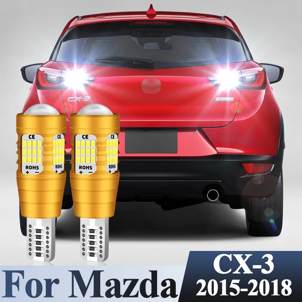 Светодиодные фонари заднего хода для Mazda CX-3 CX 3 CX3 2015 2016 2017 2018, White Flash 3 Times