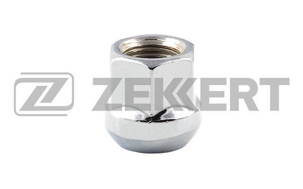 Zekkert Гайка колесная сфера M12 x 1,25 L 20 ключ 17 Хром. Комплект - 16 шт.