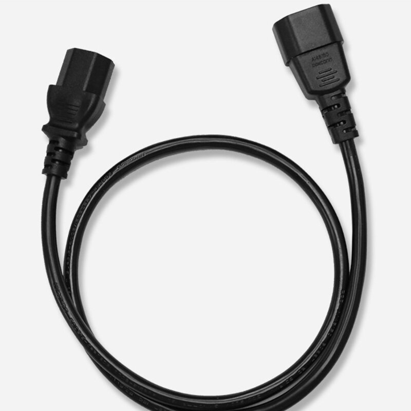 Кабель питания IEC C13-C14 с высокой проводимостью, огнестойкий ПВХ-шнур 18AWG