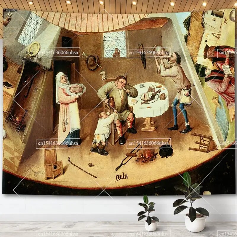 Гобелен Hieronymus Bosch Garden Of Earthly Delights FFO 95x73cm, BGT6712