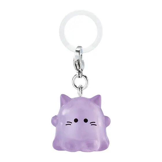 Bandai Obakenu фигурки кролик кошка пингвин Сиреневый, 1 Gashapon