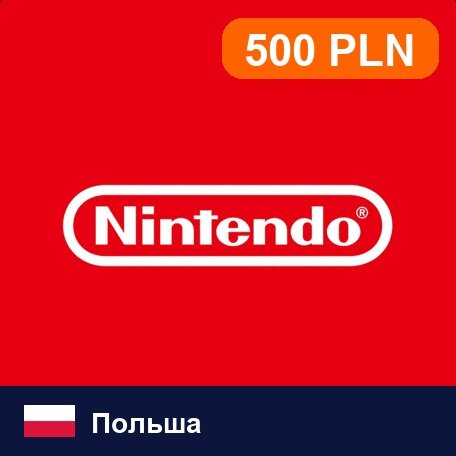 Nintendo eShop Польша 500 PLN — карта оплаты, цифровой код пополнения счёта, моментальная доставка