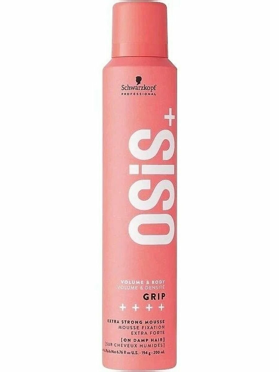 Мусс для волос Schwarzkopf Professional OSIS+ Grip сверхсильная фиксация, 200 мл