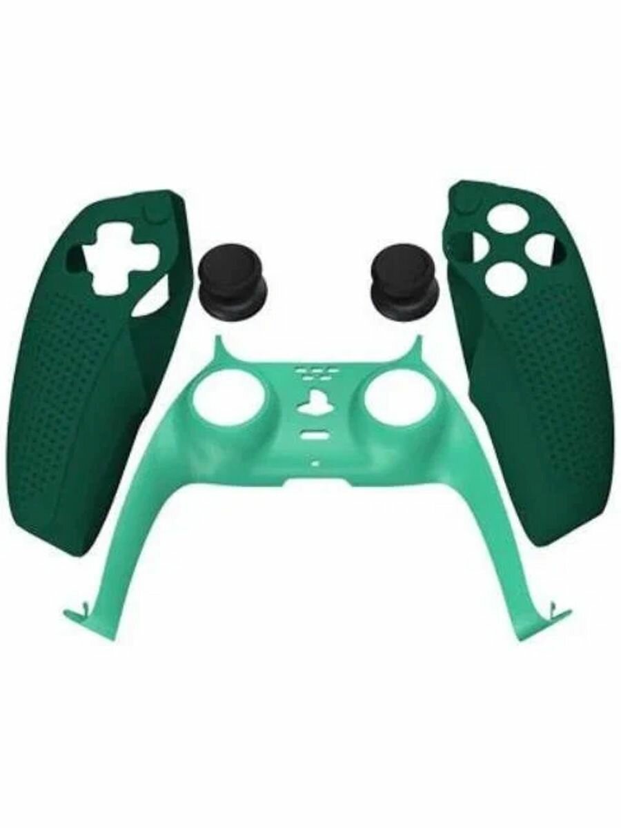 Защитный набор 4в1 для геймпада DualSense PS5 (Dobe TP5-1529) Green