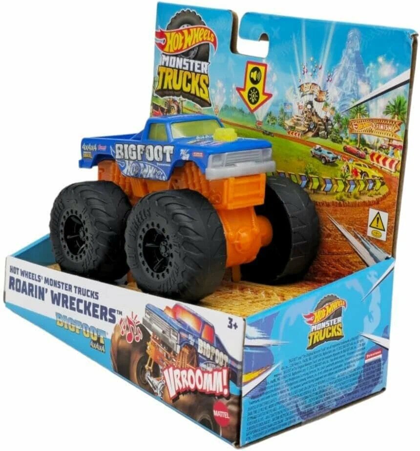 Hot wheels Monster Trucks Машина 1:43, свет, звук HDX60 (HMM53/Big Foot)