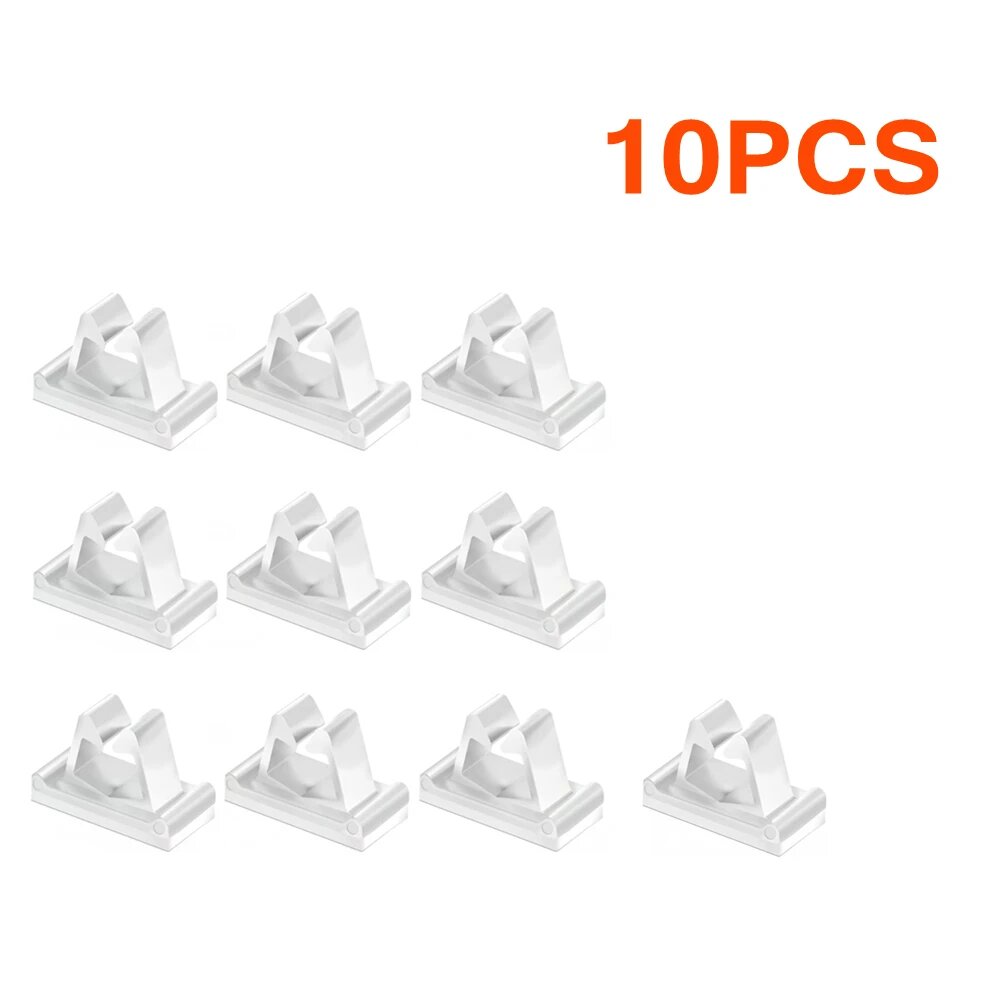 Кабельные зажимы M-образные белые нейлон 100/10 шт 10PCS