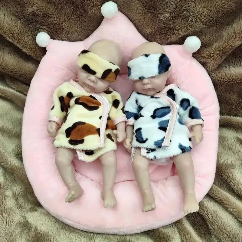 6-дюймовые куклы-младенцы Reborn Baby Mini, реалистичные близнецы