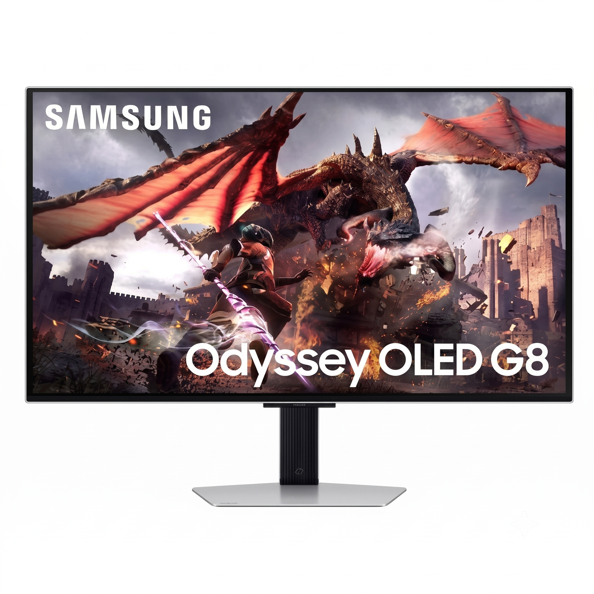 Монитор SAMSUNG Odyssey OLED G8 G80SD S32DG800SI 32", 4K OLED 240Hz, серебристый (LS32DG800SUXEN)