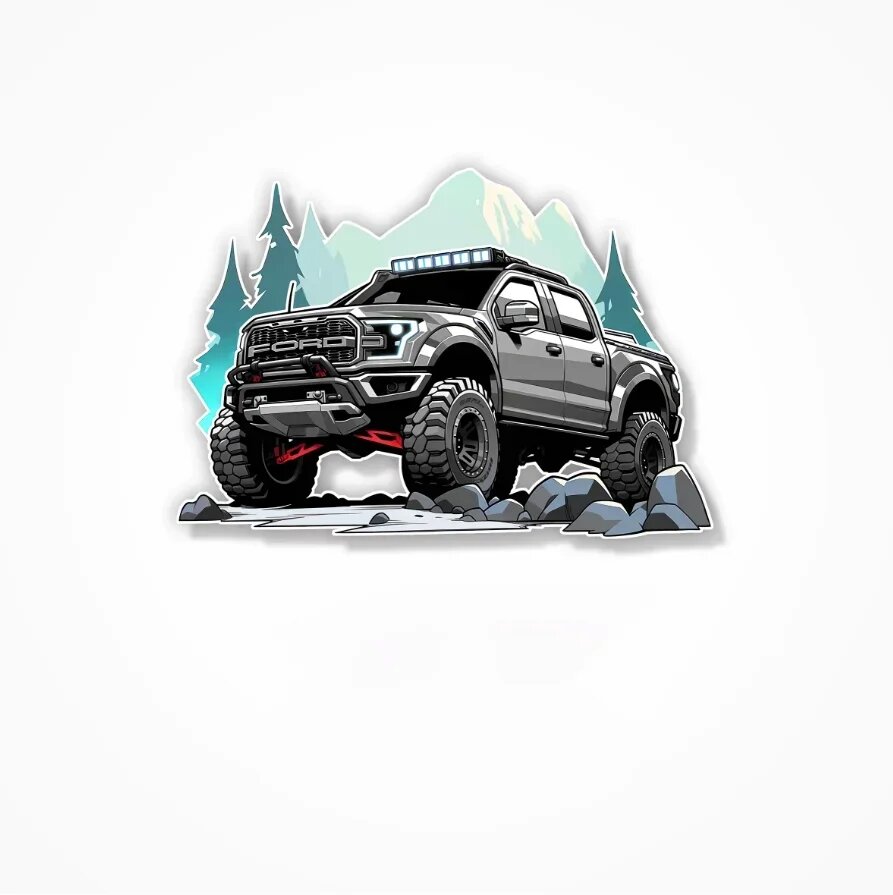 Наклейки для стайлинга автомобилей Raptor 150, пикап, модель автомобиля, аппликация, авто наклейки на окно, кузов