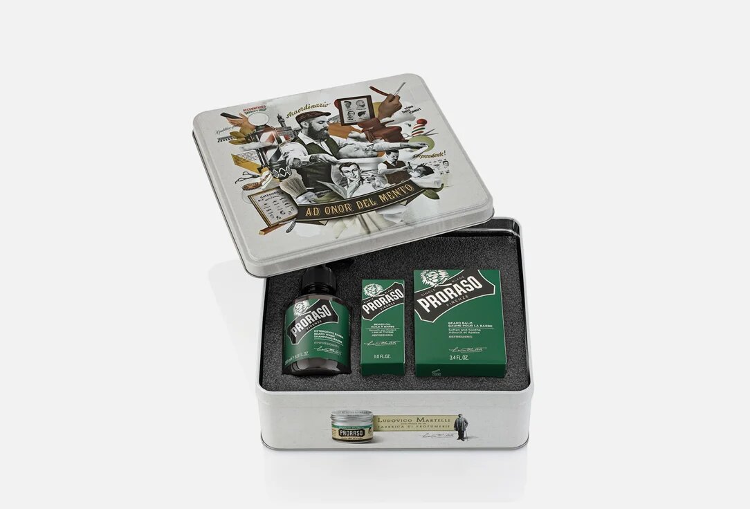 Proraso Refreshing Набор для ухода за бородой 3шт