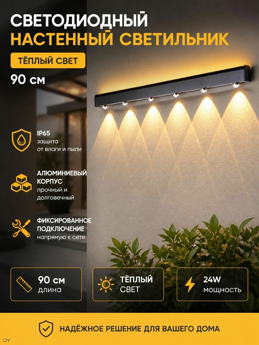 Настенно-потолочный светильник, LED, 24 Вт