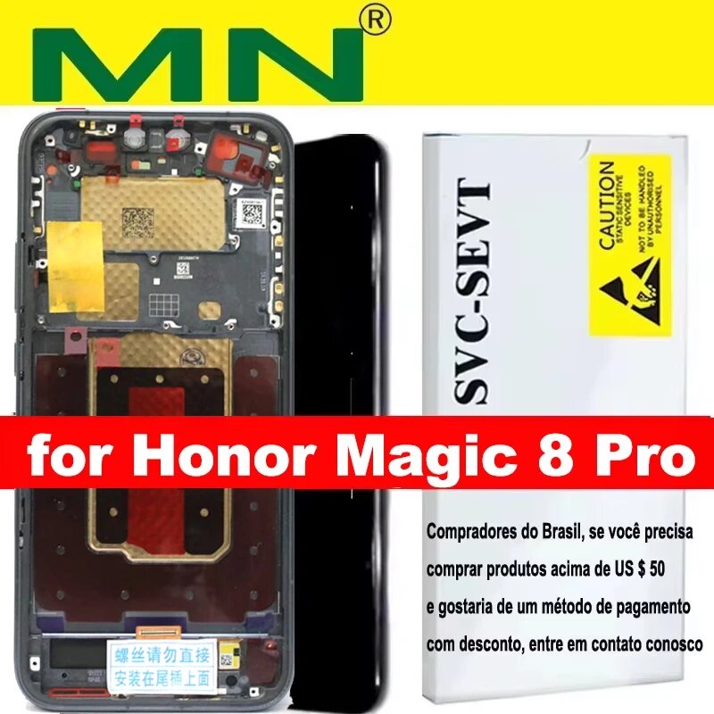 OLED-дисплей с поддержкой всех функций, 6.71', замена для Huawei Honor Magic 8 PRO, LCD-экран BKQ-N49, BKQ-AN90, BKQ-AN10, сенсорный экран.