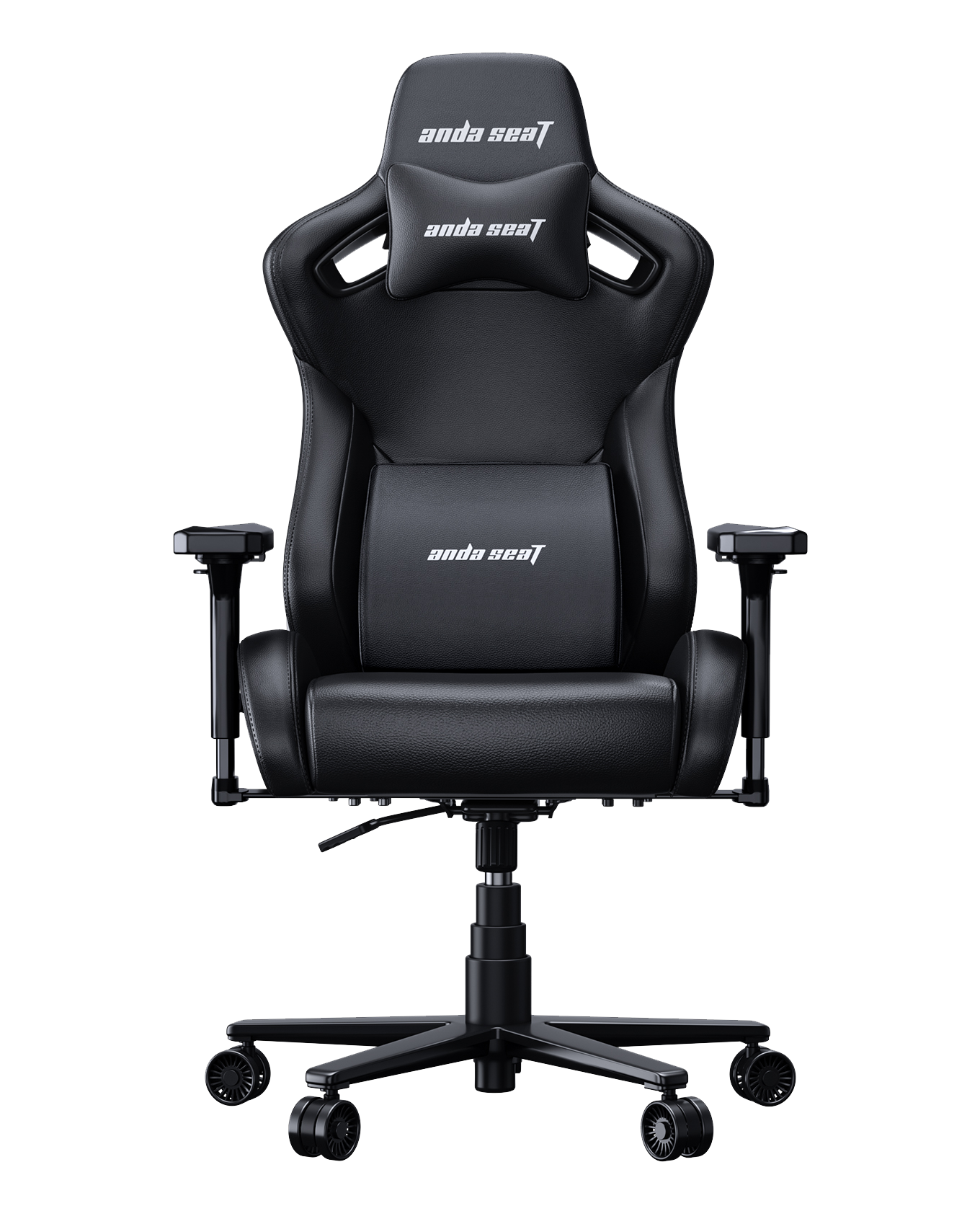 Игровое кресло Anda Seat "Kaiser Frontier", экокожа, черное, 90 кг