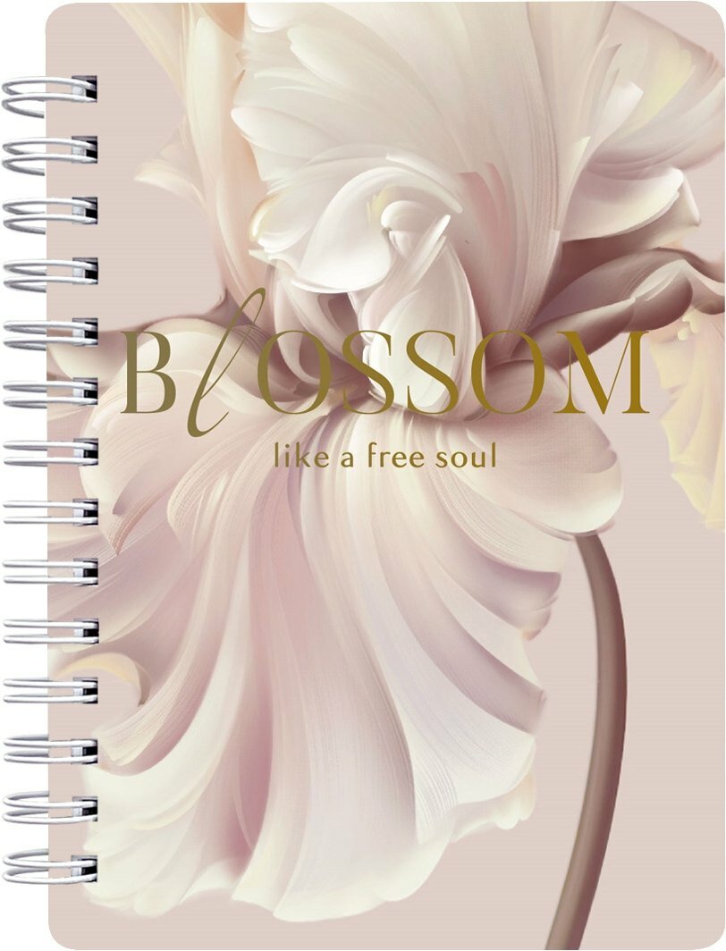 Записная книжка «Blossom. Ирис» А6, 120 листов в клетку, спираль, Be Smart
