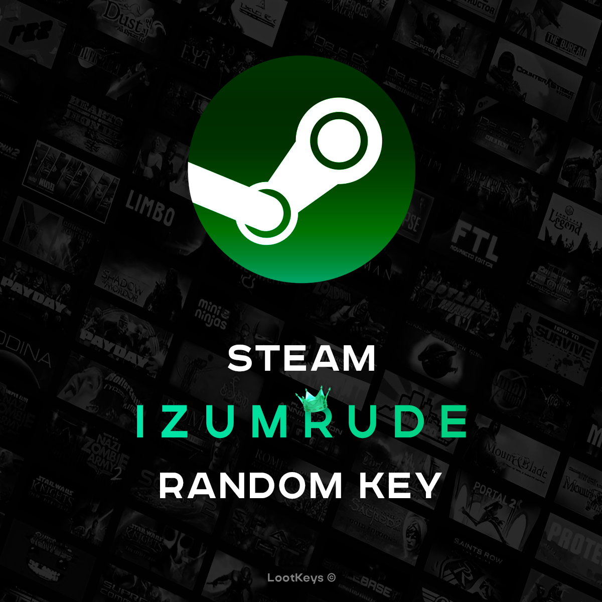 Izumrude Ключ Steam (Шанс Эксклюзивных Игр) Случайная игра Steam