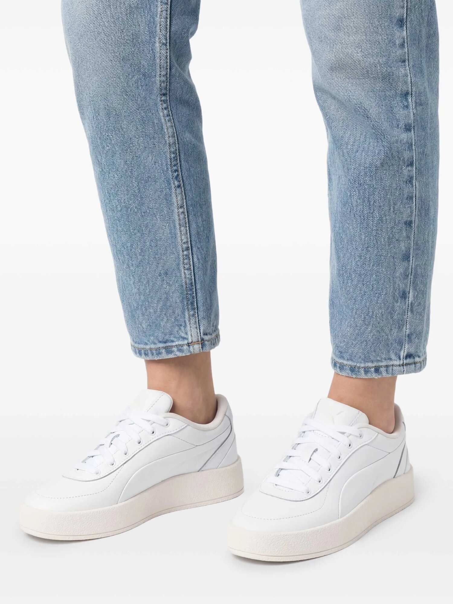 Кроссовки PUMA CA Luxe, размер 6.5, бежевый/белый — фото 1