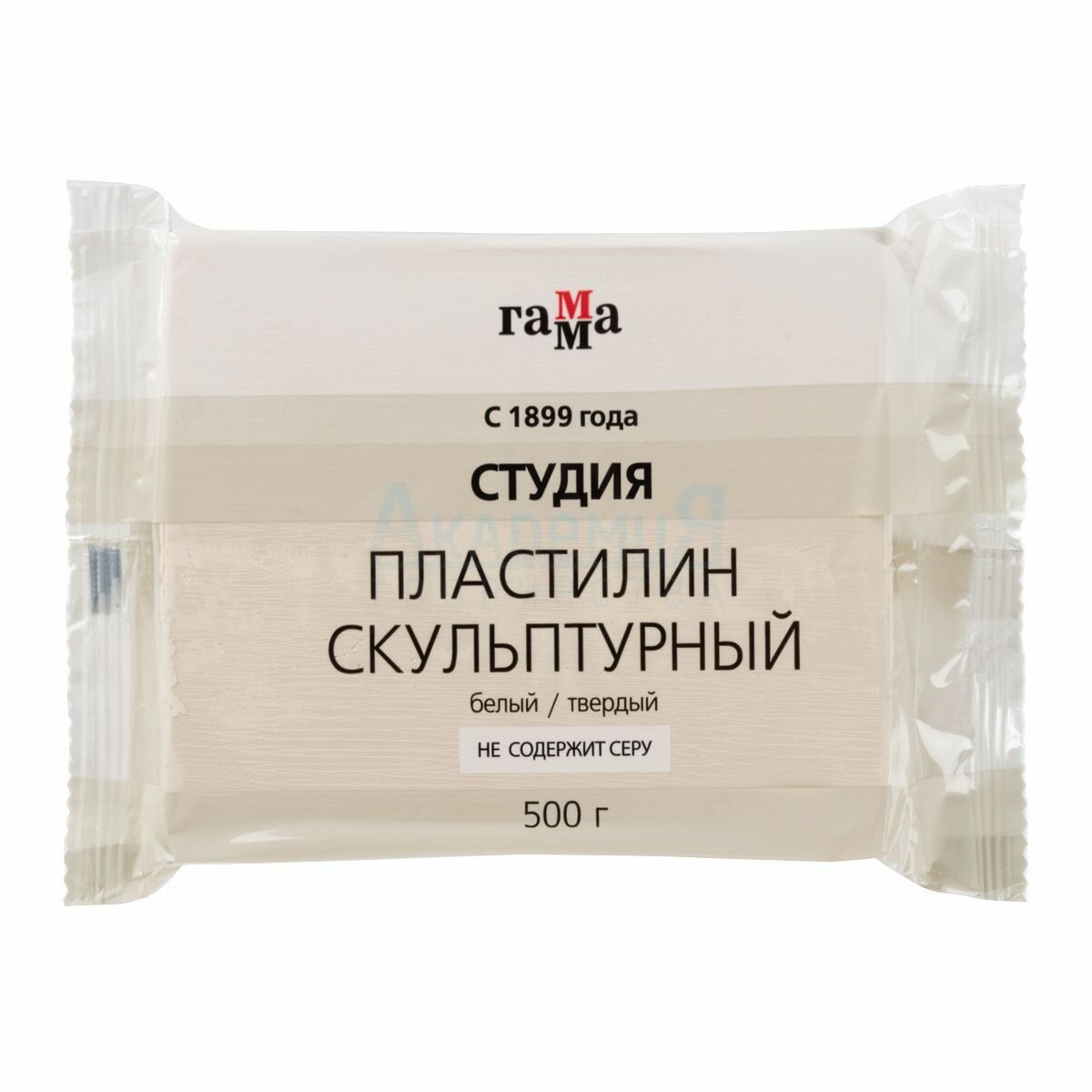 Пластилин скульптурный Гамма Студия белый, твердый, 500 гр.