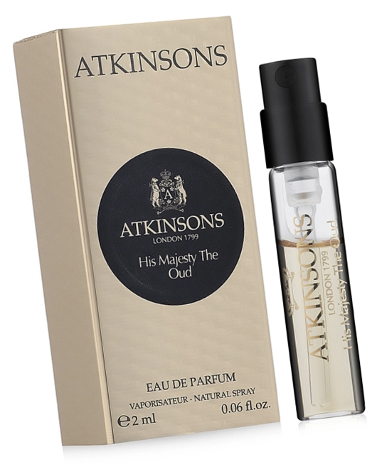Миниатюра мужской парфюмерной воды Atkinsons His Majesty The Oud 2 мл