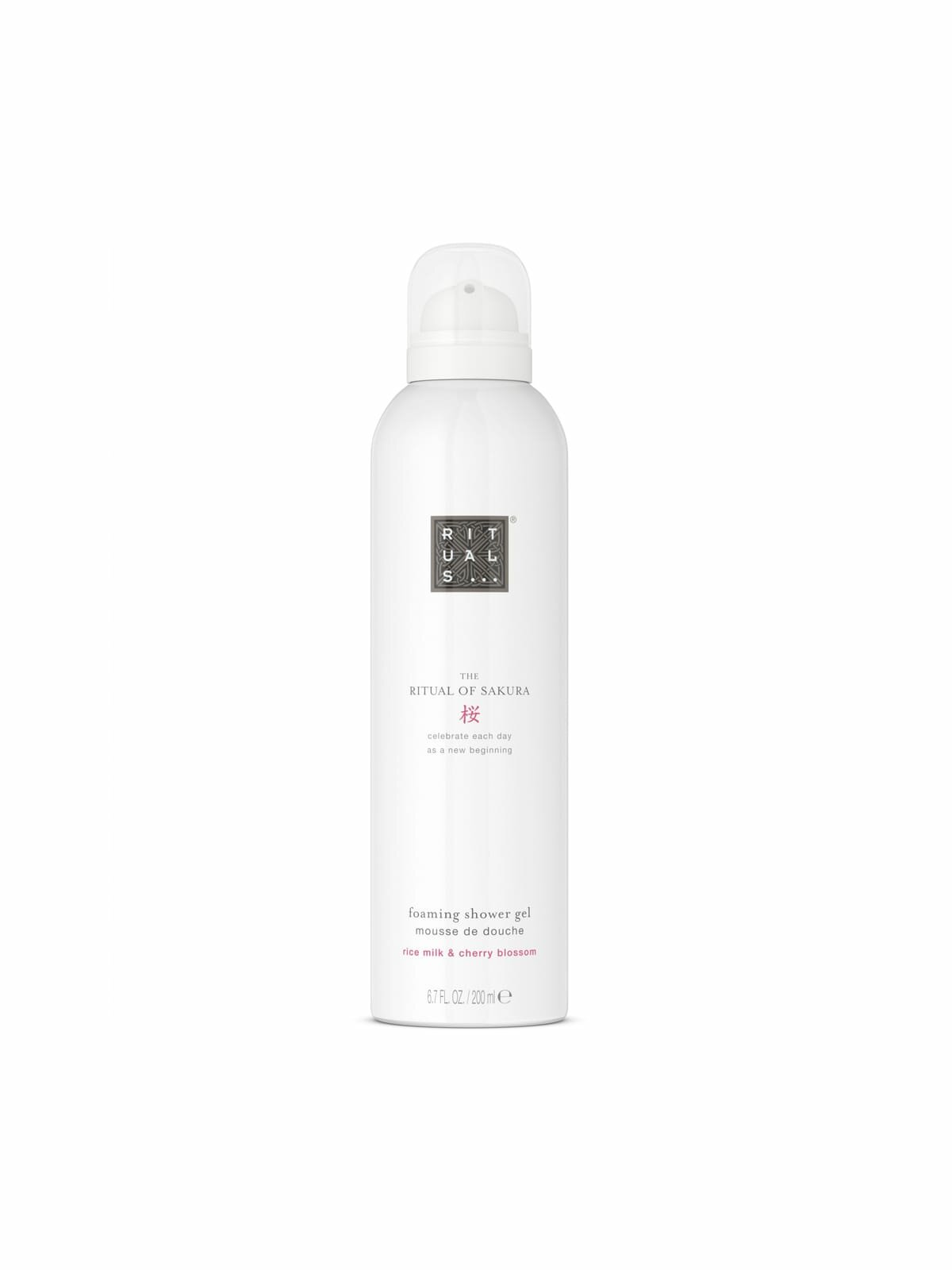 Средство для душа Rituals sakura foaming shower gel, 200 мл, рисовое молоко и цветок вишни