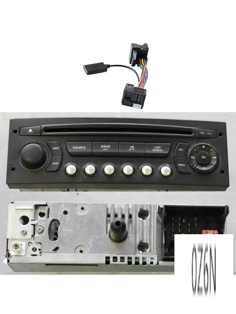 Автомобильный аудио Bluetooth 5,0 приемник Aux адаптер совместим с C2 C5 RD45 RD4 радиомодуль кабель