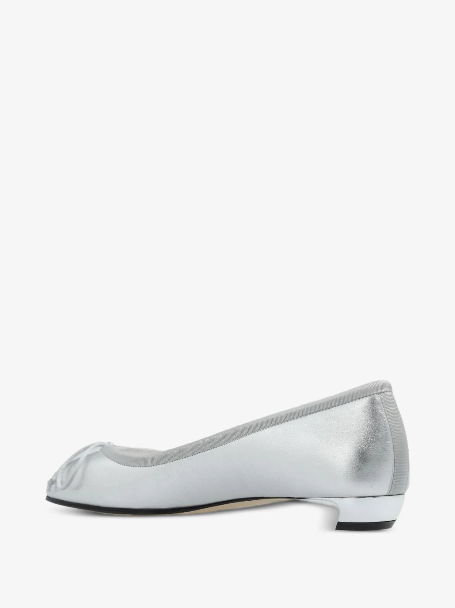 Балетки Alexander McQueen Armadillo, размер 38, серебристый — фото 1