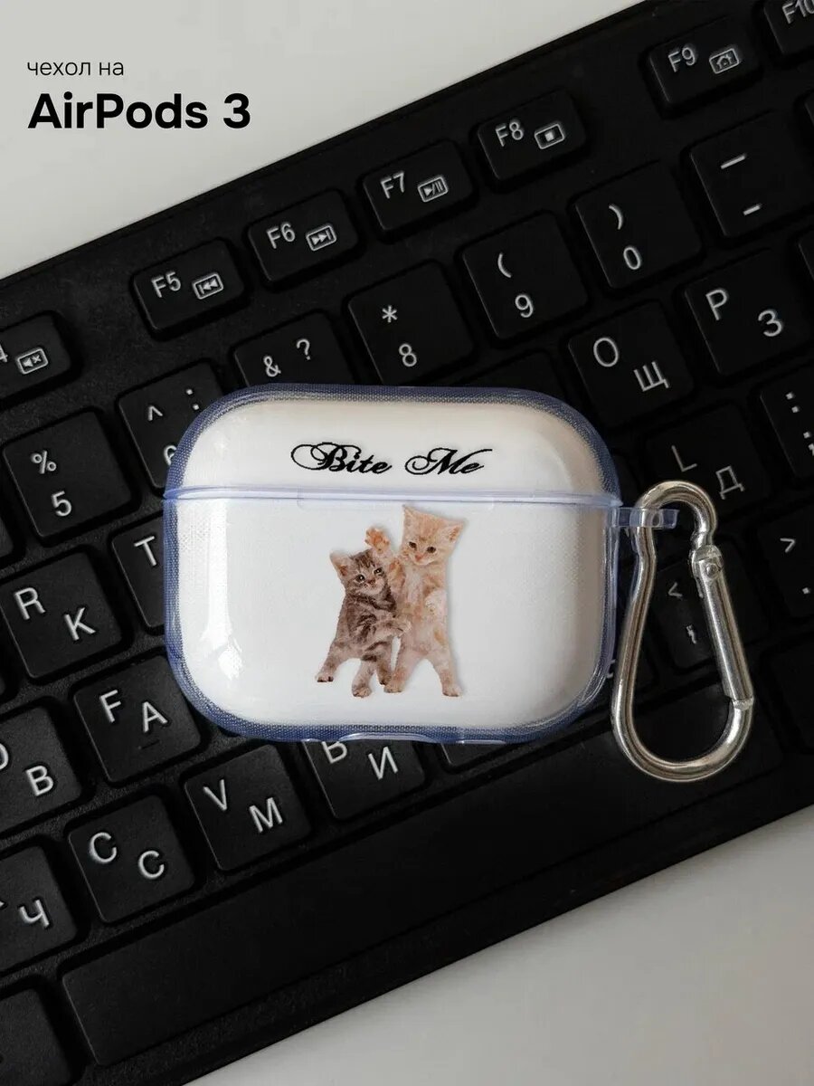 Чехол на AirPods 3 с котиками