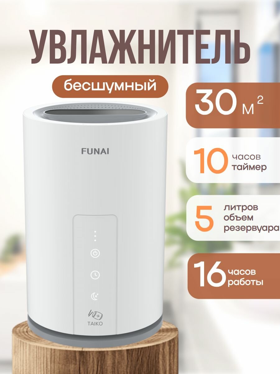 Увлажнитель воздуха для дома бесшумный с электронным управлением