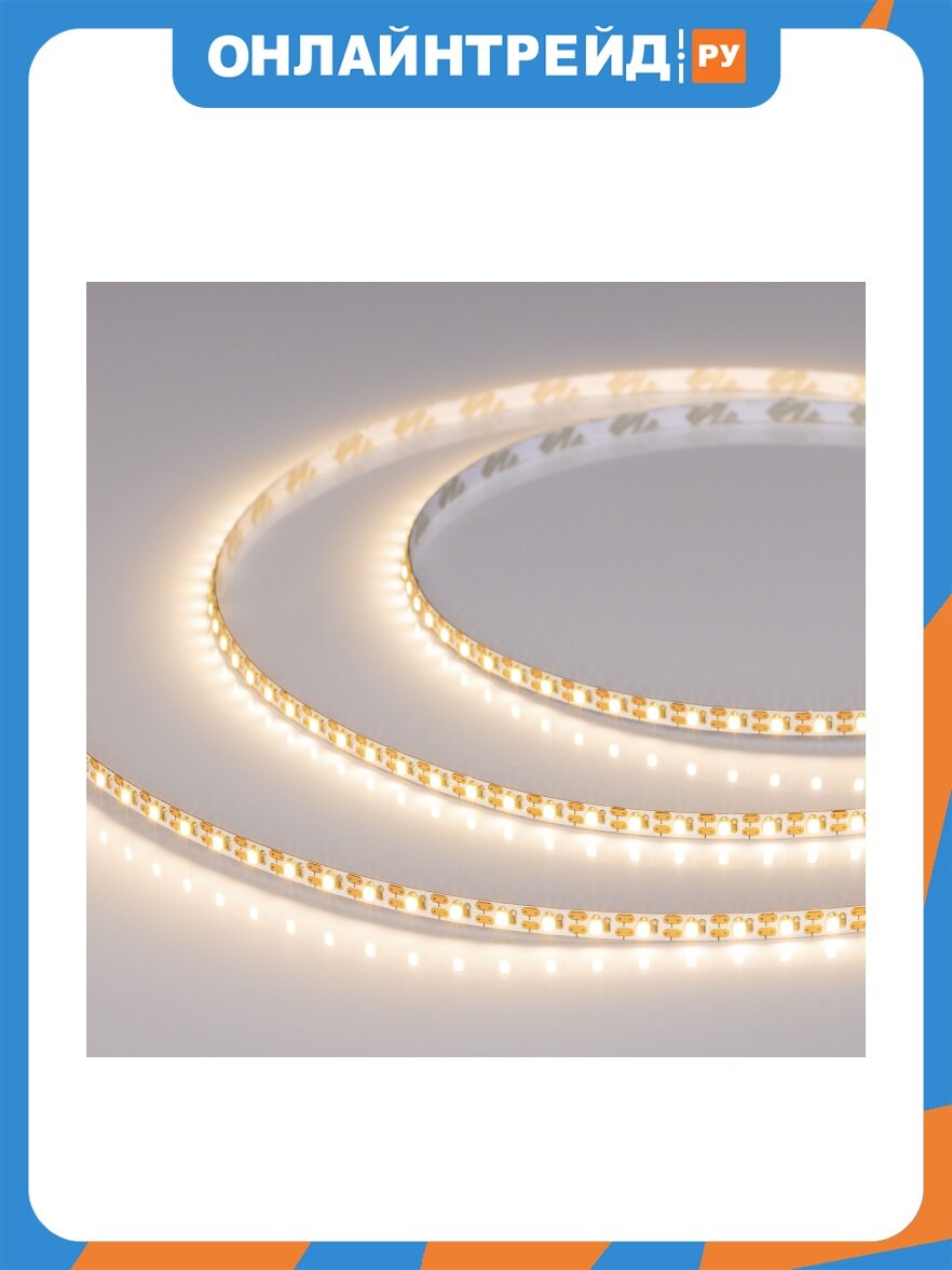 Светодиодная лента Arlight FC-M160-4mm 24V Warm3500-CX1 10 W/m, IP20, 5m резка 1 светодиод (Упаковка 5 метров)