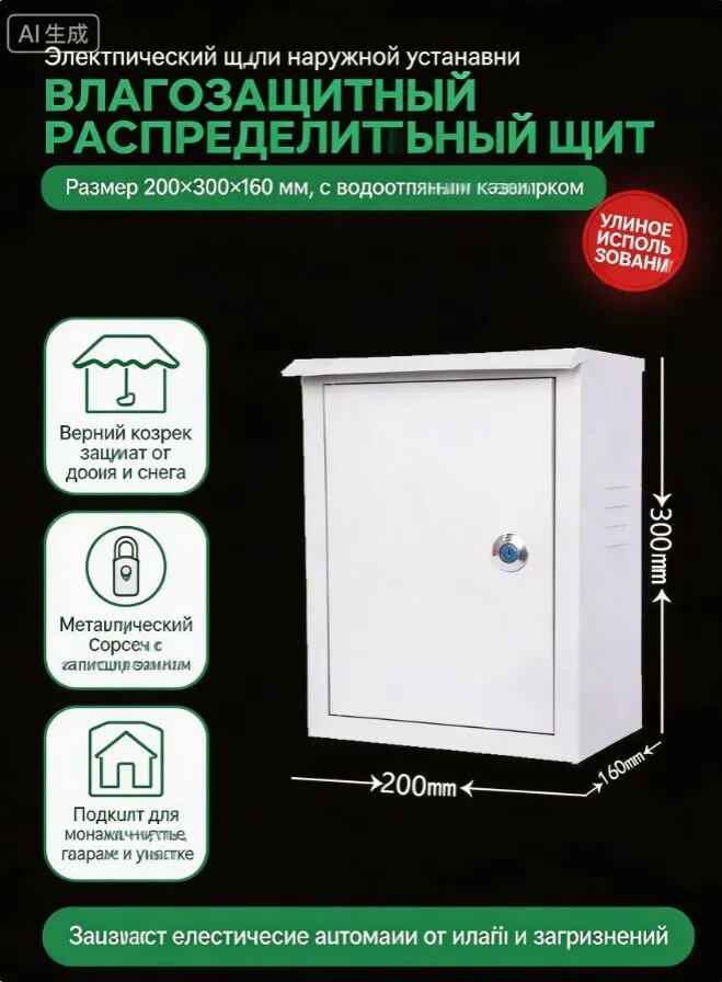 Щиток электрический с монтажной панелью металлический навесной