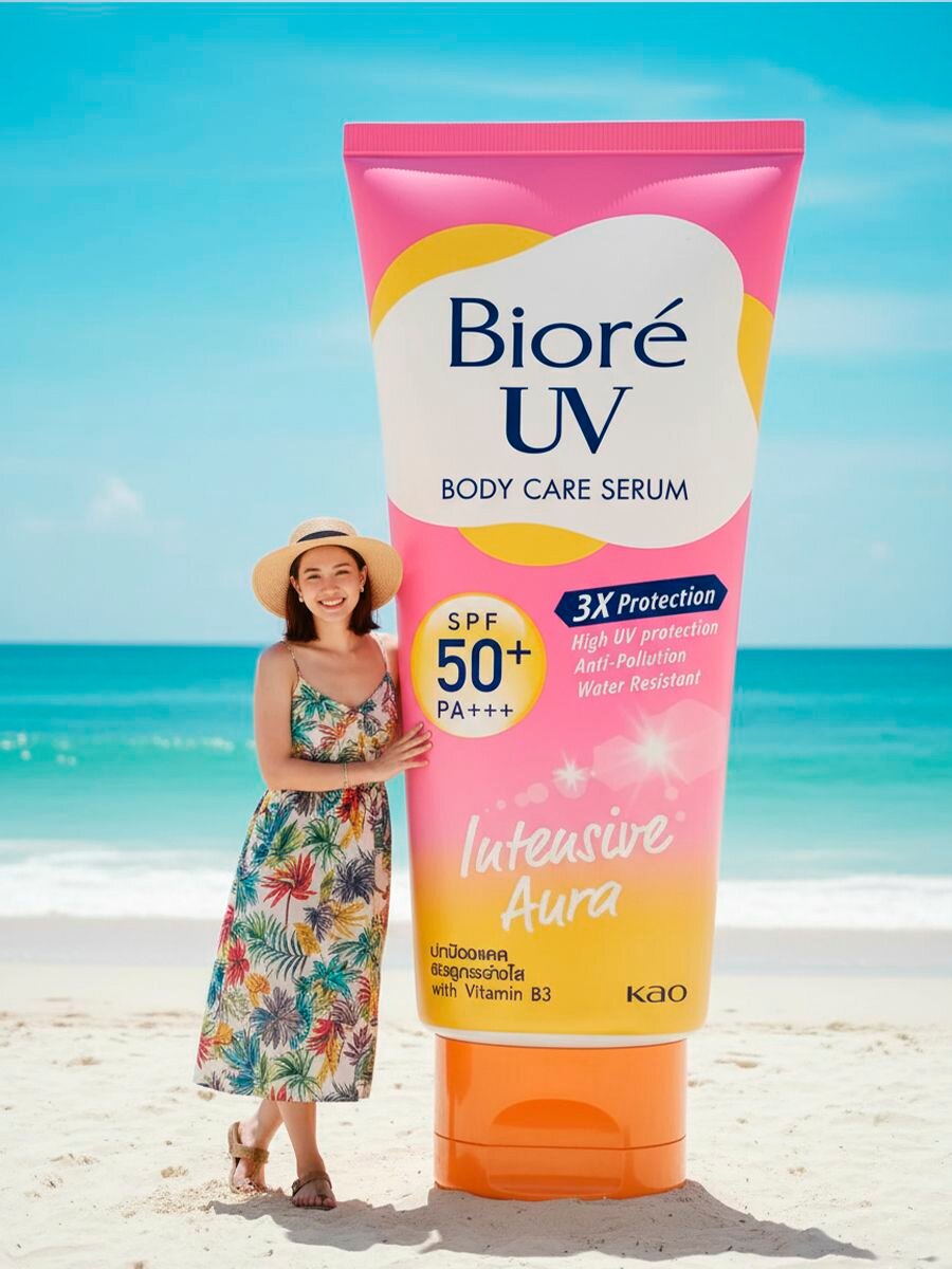 Солнцезащитная сыворотка Biore UV Aura Kissing Berry SPF50+ PA+++