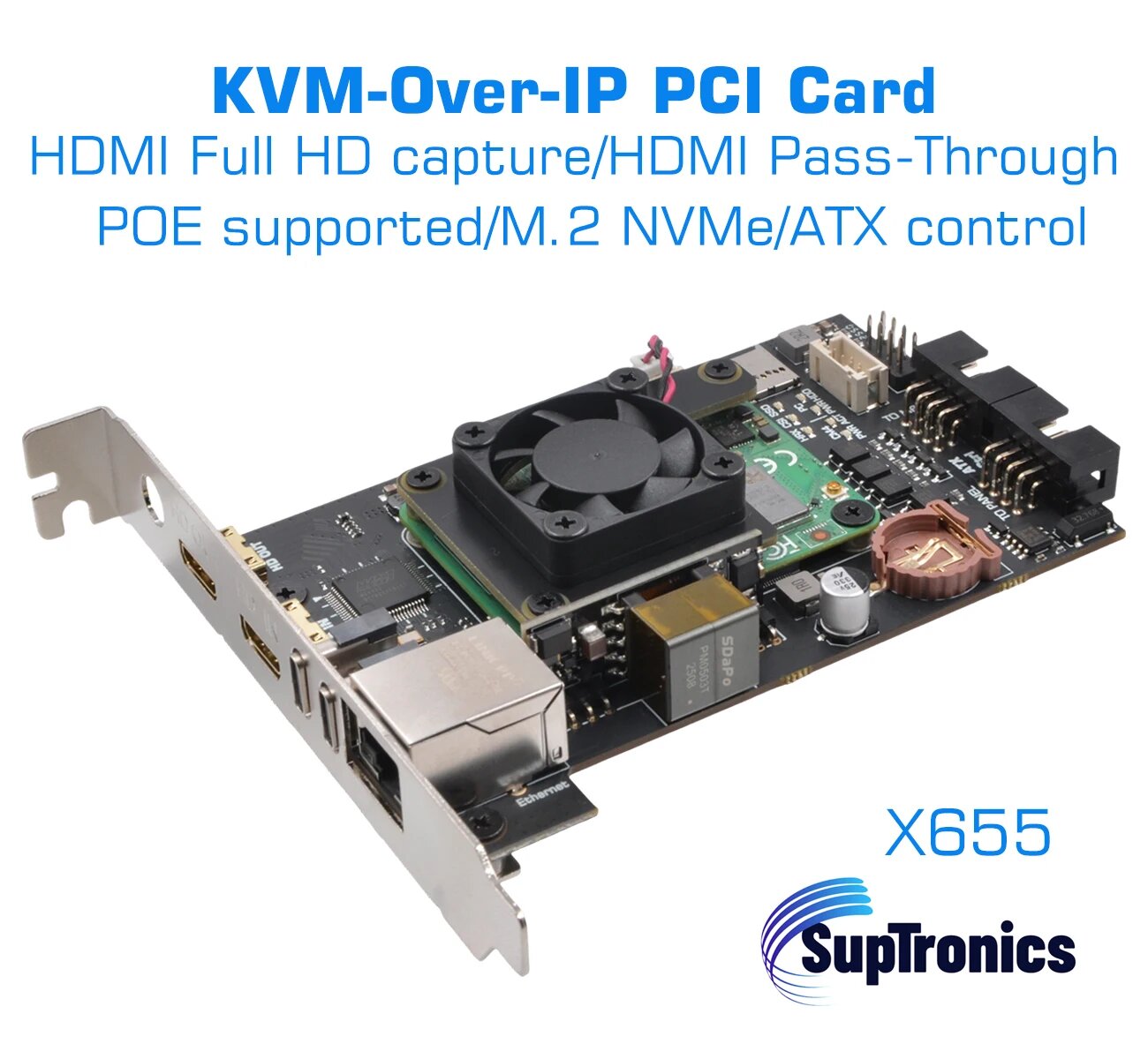 SupTronics IPKVM X655 для Raspberry Pi X655-ASSEMBLIED-KIT — фото 1