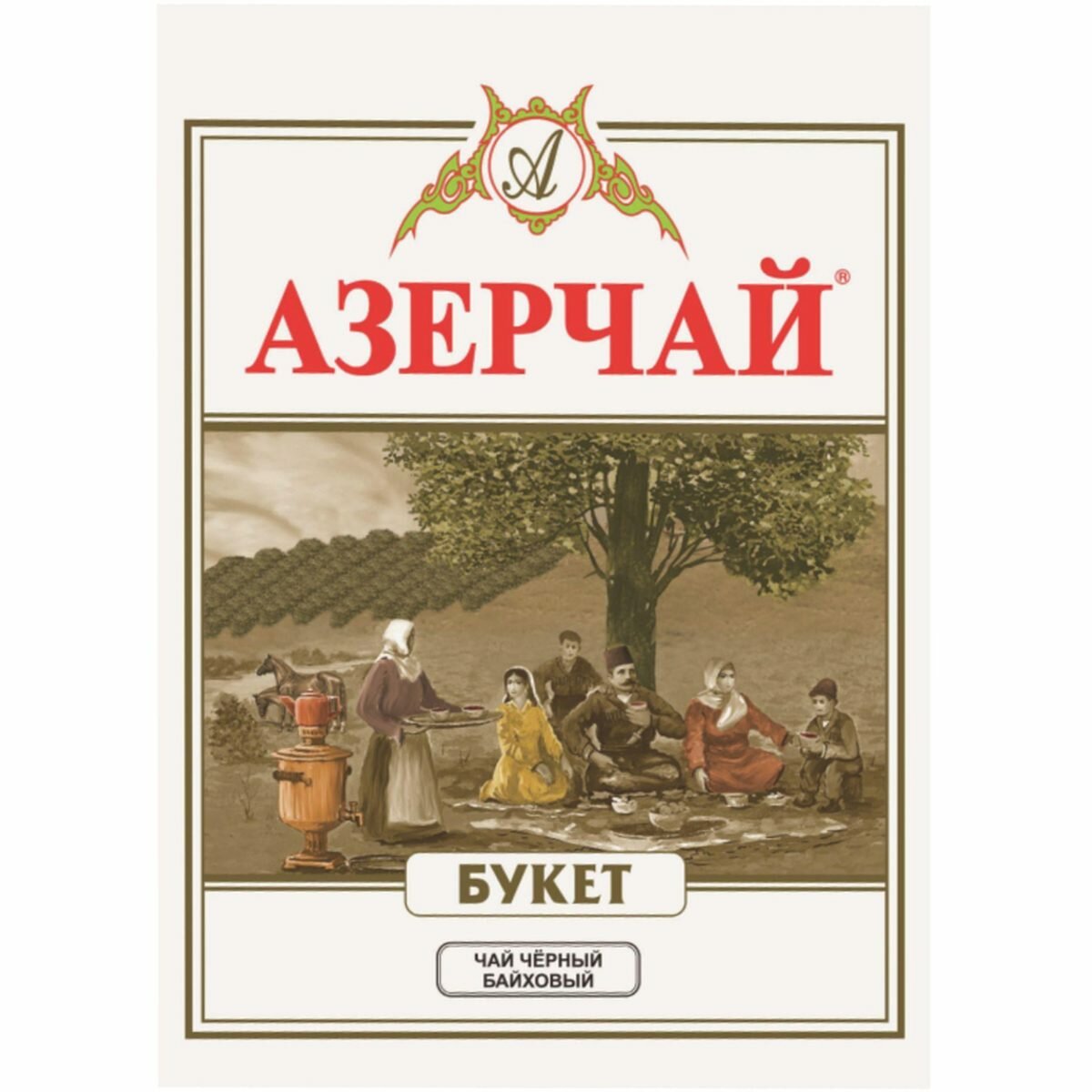 Чай Азерчай "Букет" черный 200г, 30 уп.