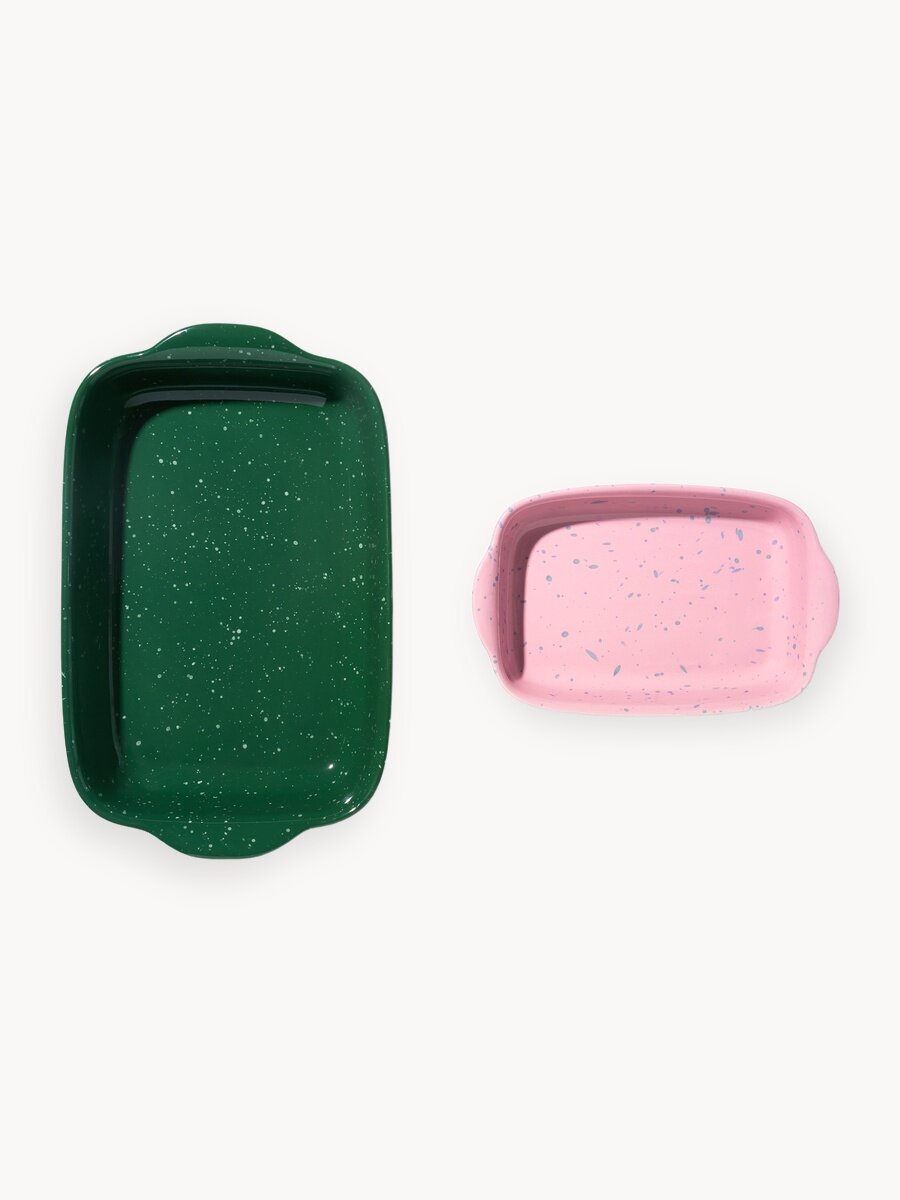 Формы керамические для запекания Pragma Splopo в крапинку, набор из 2 шт.