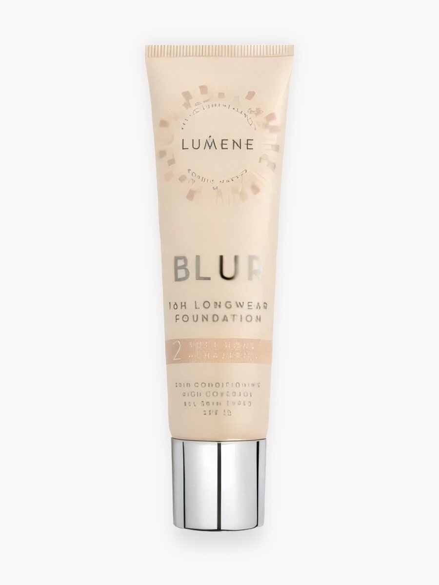 Тональный крем для лица LUMENE Blur 16H Longwear Foundation, тон 2 Soft Honey Медовый бежевый, SPF15