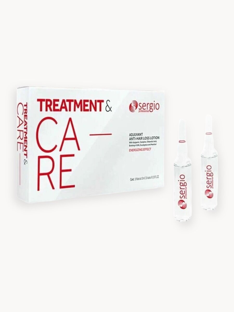 SERGIO Лосьон от выпадения с восстанавливающим комплексом, 10 ампул*10 мл