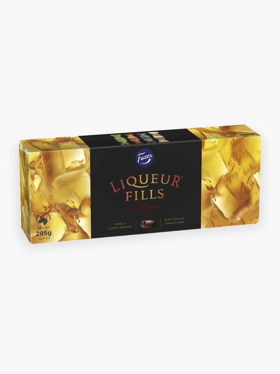 Конфеты Fazer "Liqueur Fills", ассорти ликеров, финские, 295г