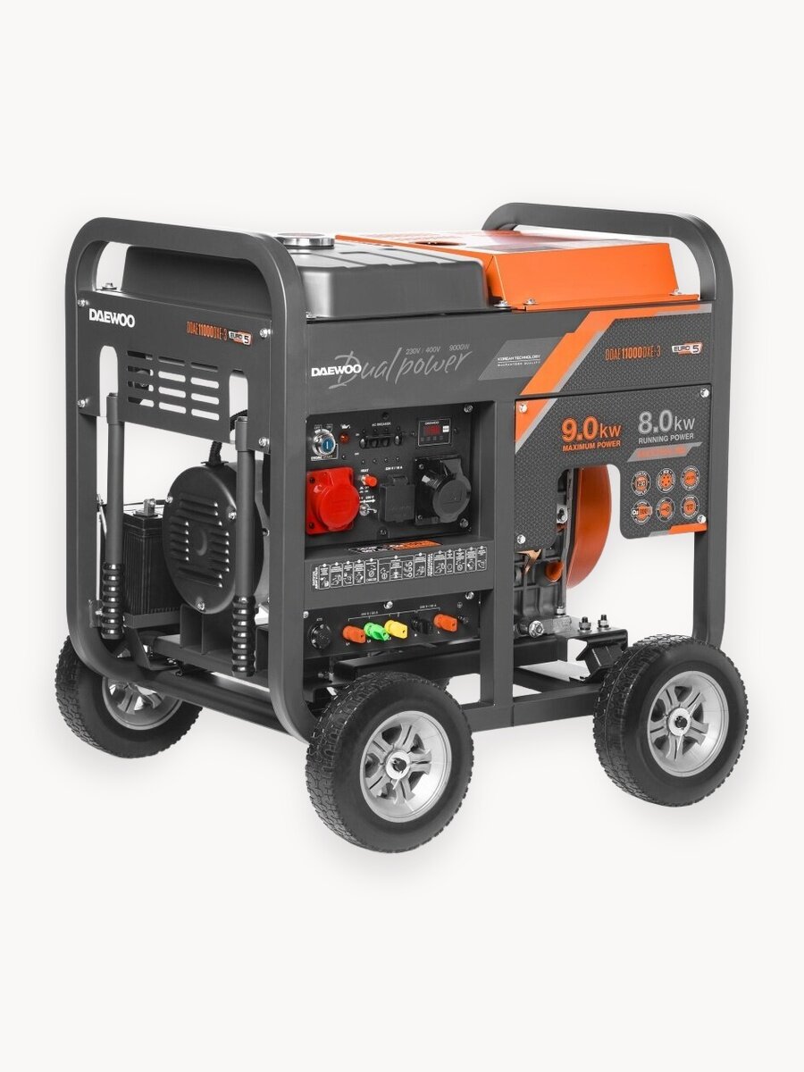 Электростанция дизельная с воздушным охлаждением DAEWOO DDAE 11000DХE-3 открытая