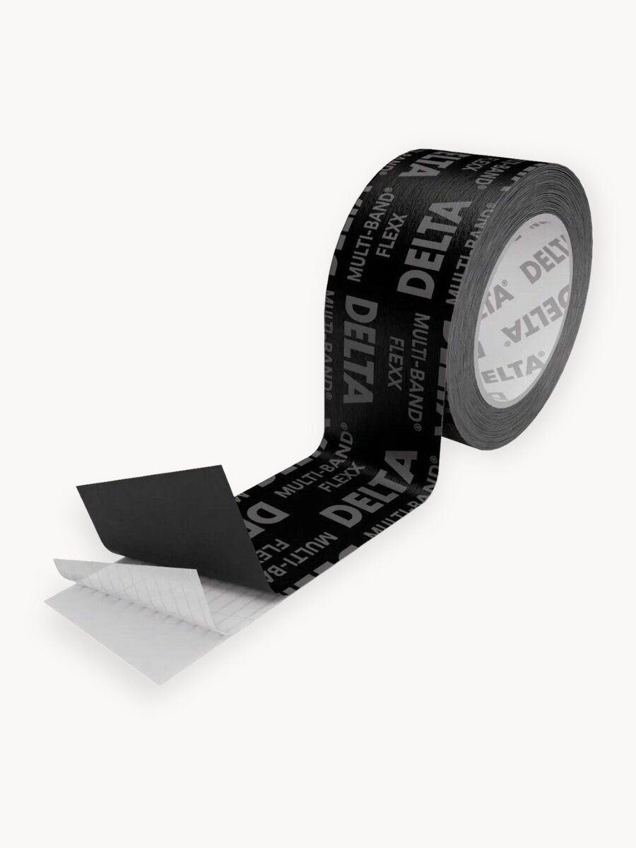 Delta Multi Band FLEXX 60 мм х 25м (1шт), скотч для пароизоляции, лента монтажная универсальная односторонняя для гидроизоляции, пароизоляции и герметизации Дельта мульти банд