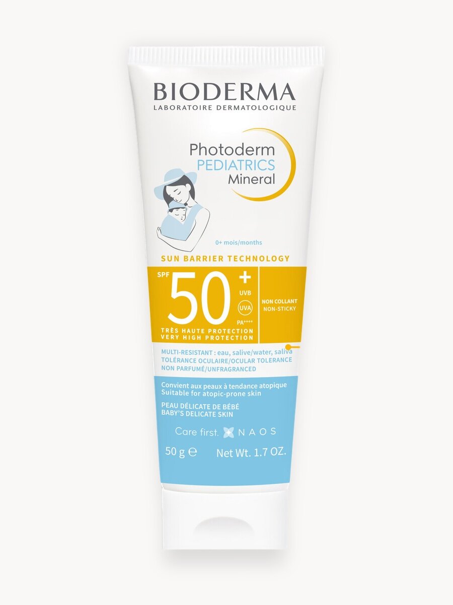 BIODERMA Photoderm Pediatrics Mineral SPF50+ Солнцезащитный детский крем для лица и тела, 50 мл