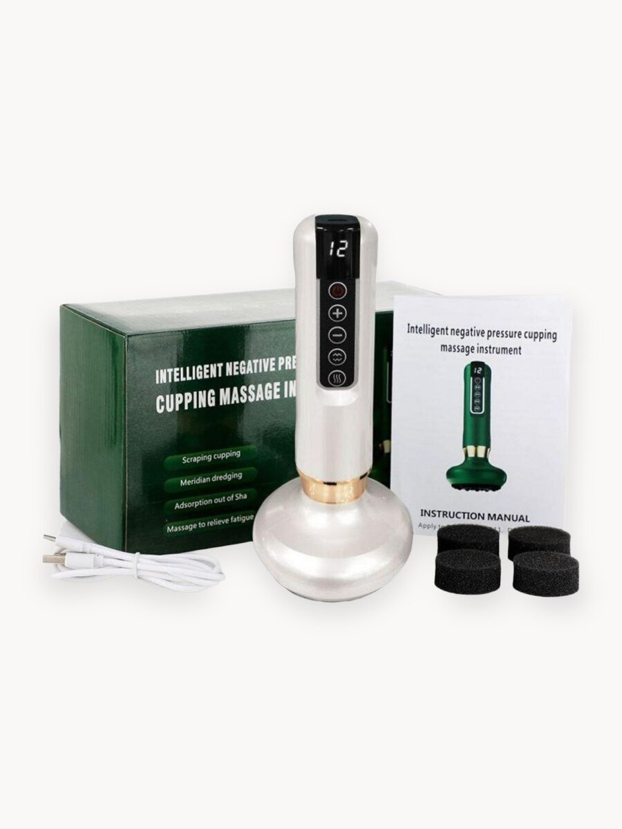 Антицеллюлитный массажер, беспроводной, 12 режимов, с подогревом