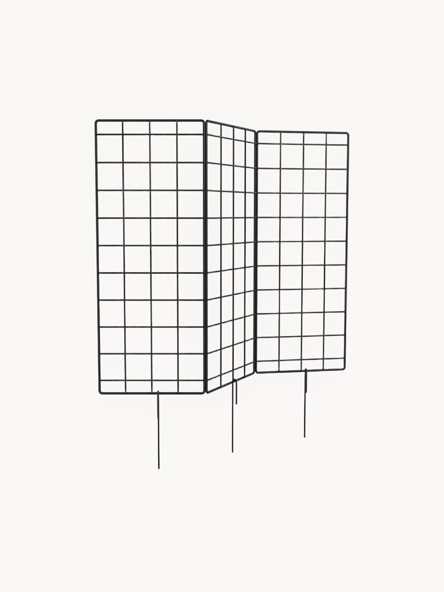 Шпалера трансформер найди для вьющихся растений, цвет - черный матовый.