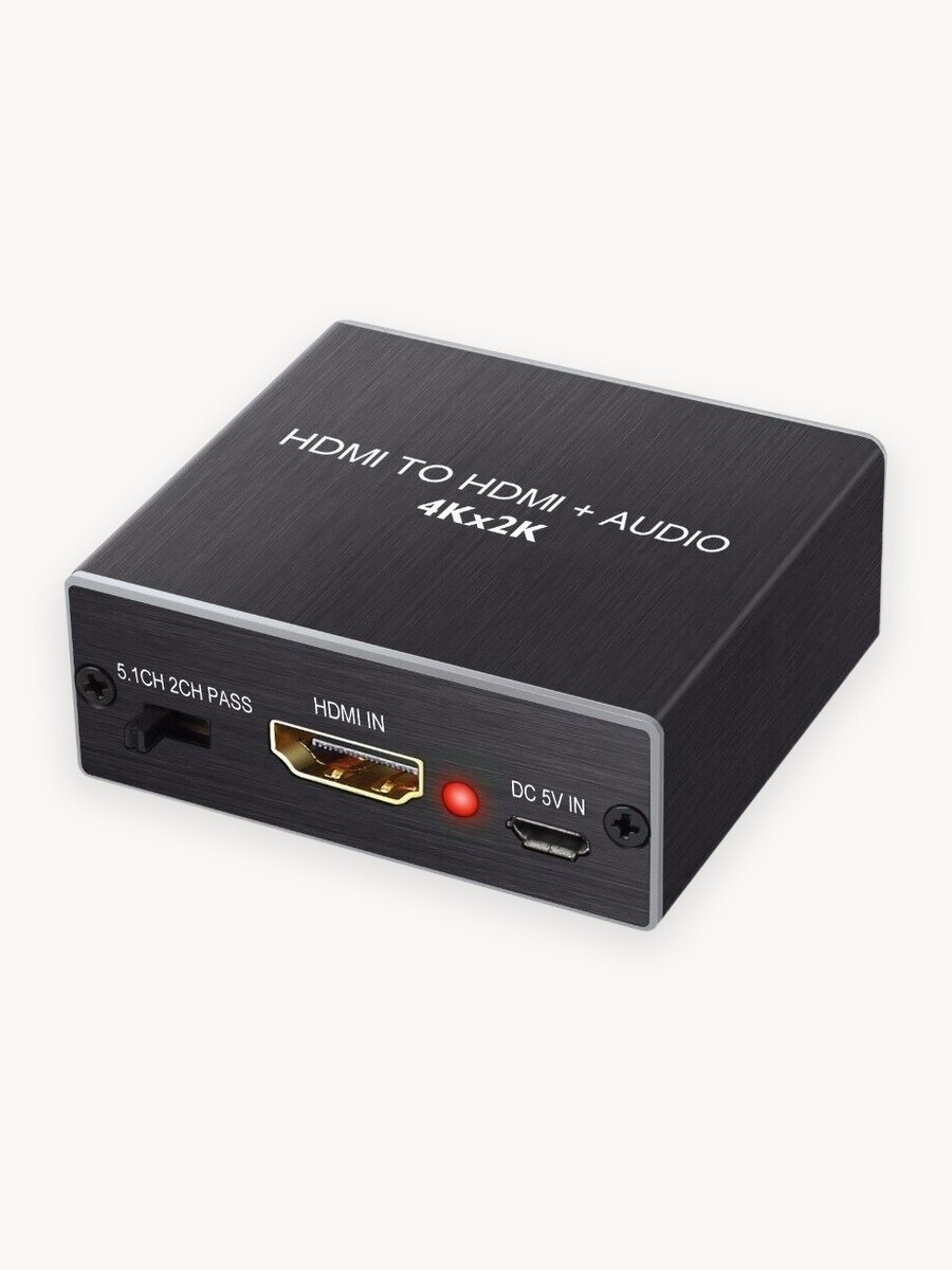 Разделитель сигнала PALMEXX HDMI Audio Extractor AY78 (вход: HDMI 4096x2160@30Hz; выход: HDMI+SPDIF/AUX)