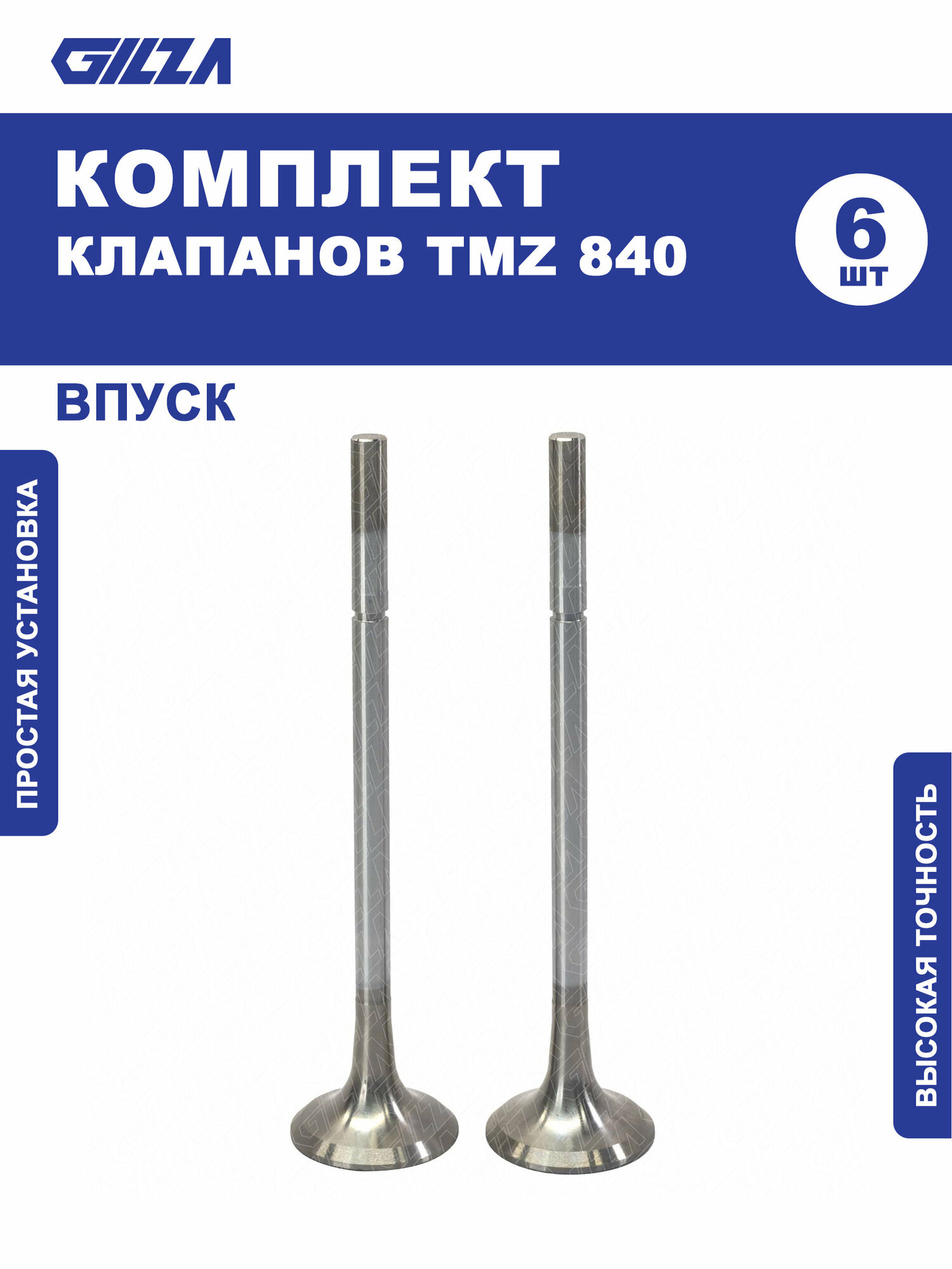 Клапаны, TMZ 840, Впуск