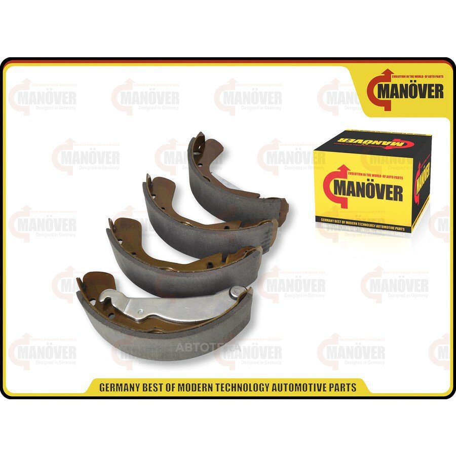 Колодки тормозные барабанные CHEVROLET LANOS (CHEVROLET) (2005- ) DAEWOO ESPERO (1991-1999) DAEWOO NEXIA (1994-2008) OPEL ASTRA II G (1998-2004) MANOVER MR2014850