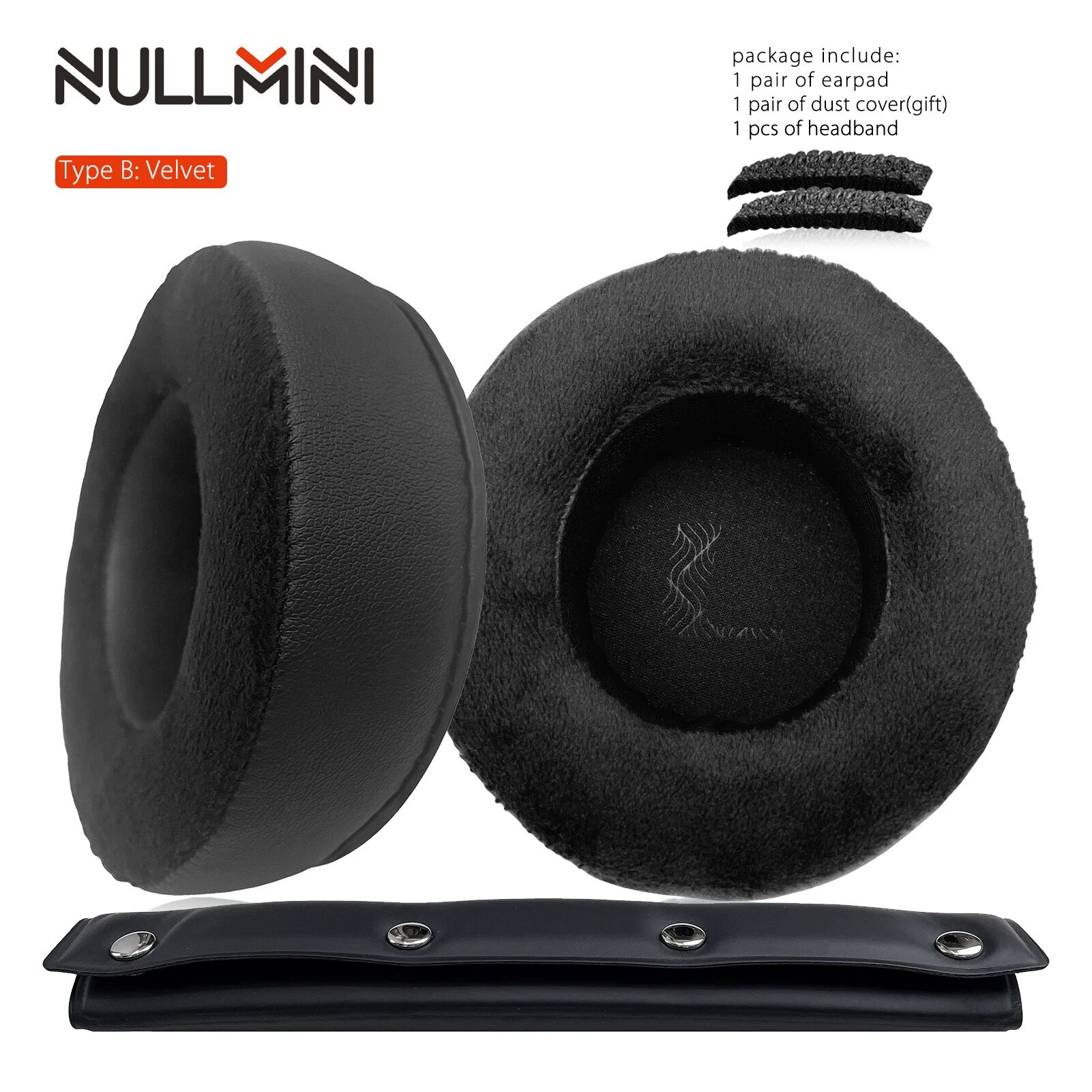 NullMini Амбушюры черные для Beyerdynamic Custom One Pro, Headband B