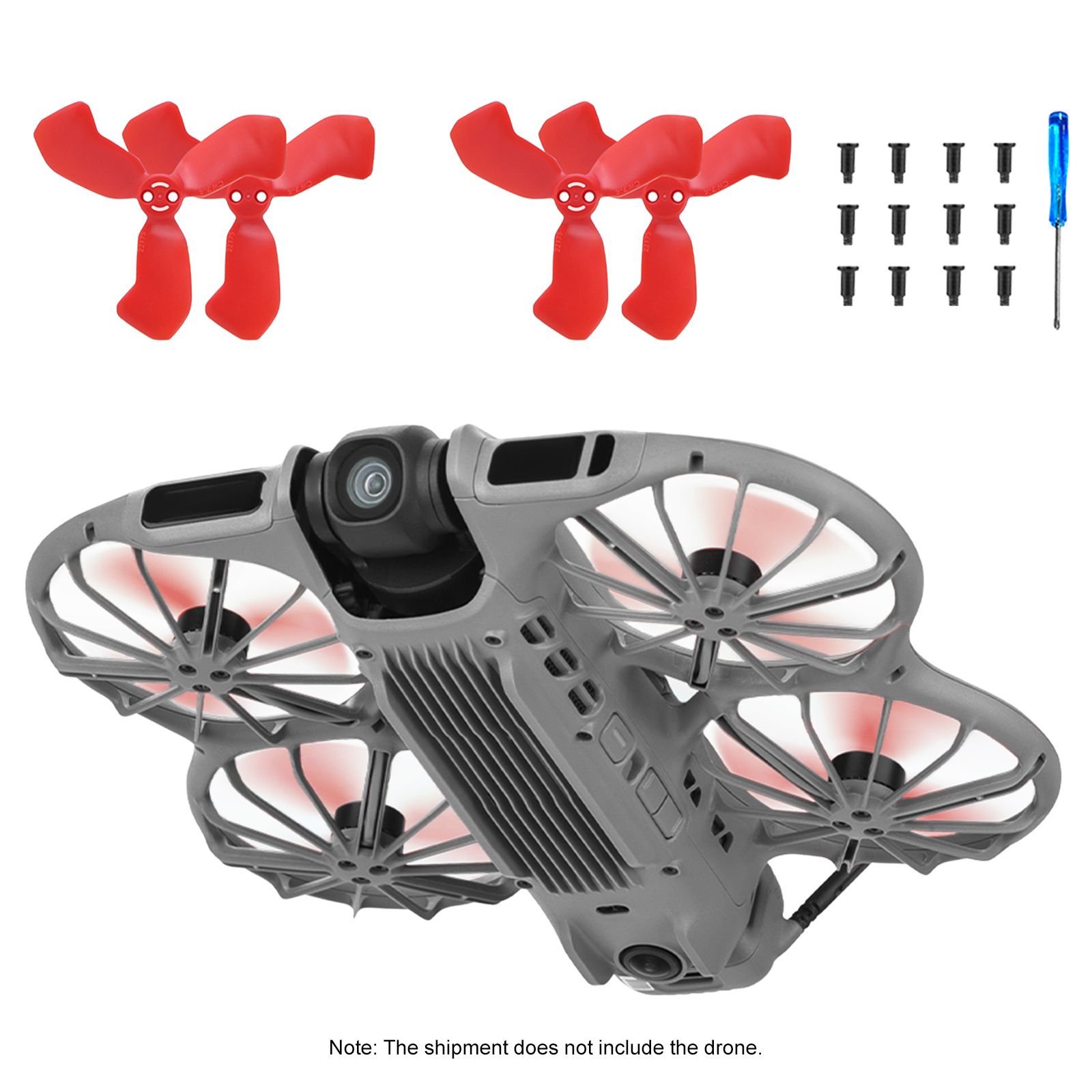 Пропеллеры для дрона DJI Neo 2, красные, комплект из 2 пар винты для дрона красные лопасти комплект из двух пар