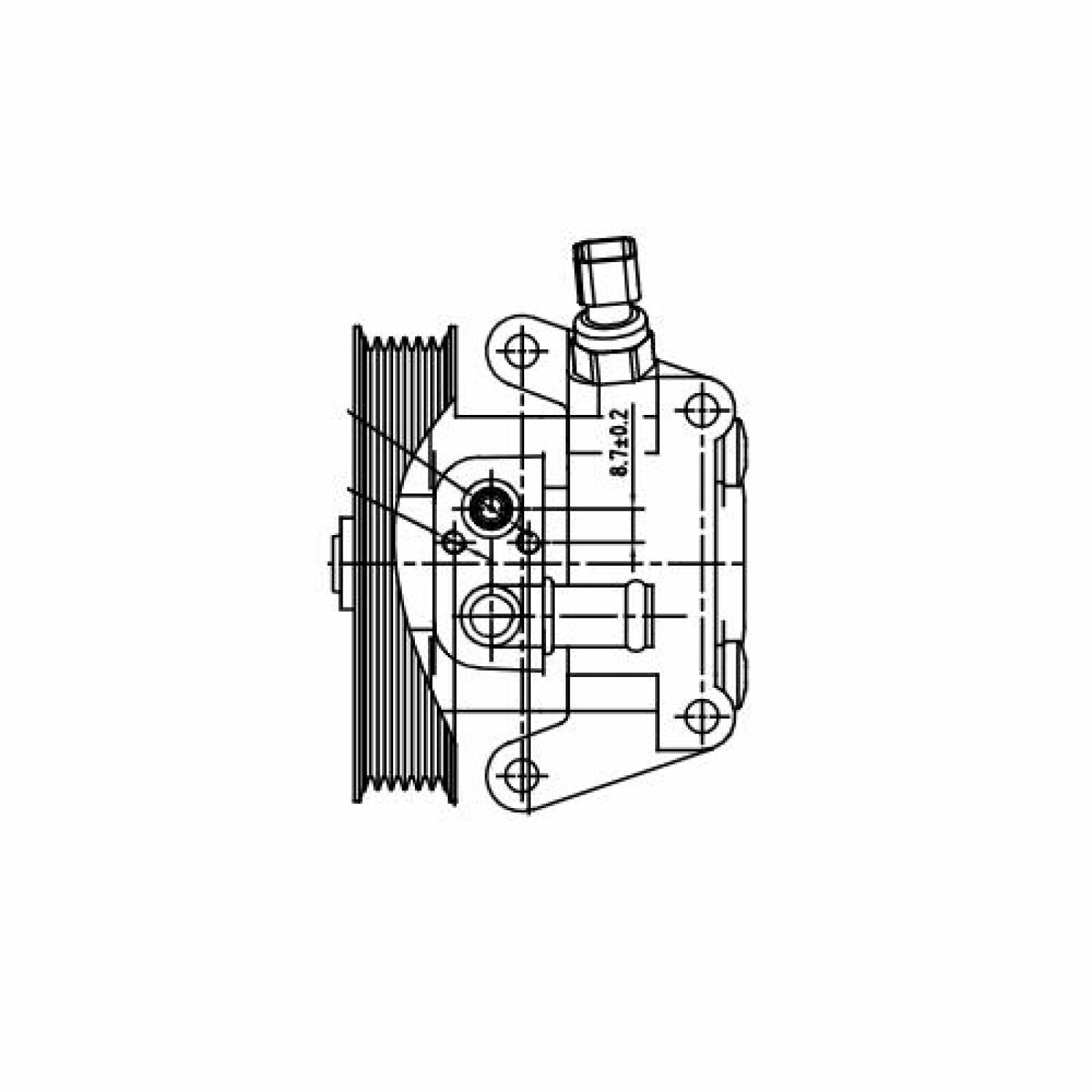 Насос ГУР, для Форд Фокус 3 oem 1742491, 1758113 арт LPS1002