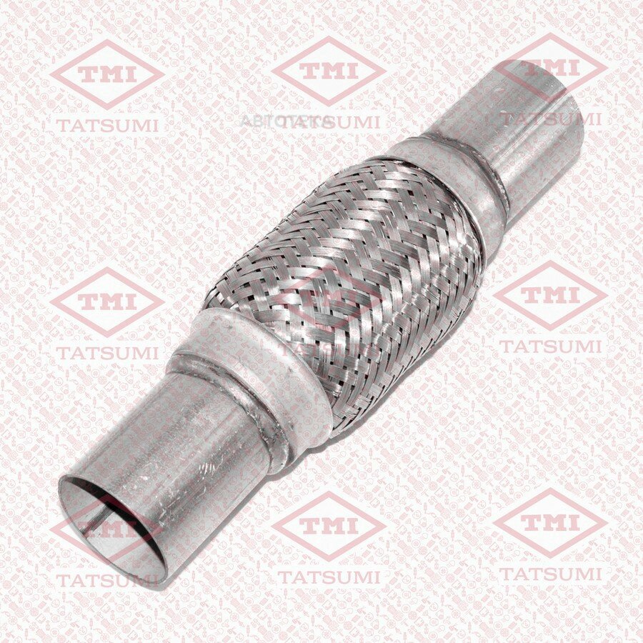 Гофра глушителя с внутренним плетением (с патрубками) 51X152-280 TATSUMI TKA2006